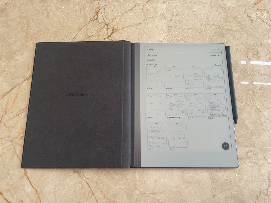 Remarkable 2 Notepad with Pen and Folio, Hobbies & Toys, Stationery ...