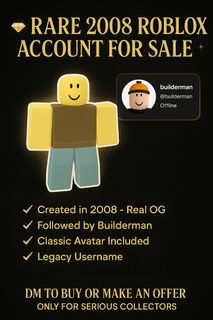 ROBLOX 2008 OLD ACC, Video Gaming, Video Games, Others on Carousell