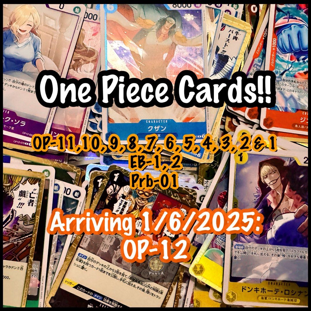 (SALE YYT/130) OP-12 OP-11 OP-10 OP-09 PRB-01 OP-08 op12 One Piece play set playset singles ...