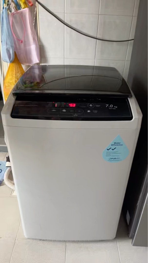 Sharp 7.0kg Top Load Washing Machine ES718X, TV & Home Appliances, Washing Machines and Dryers ...