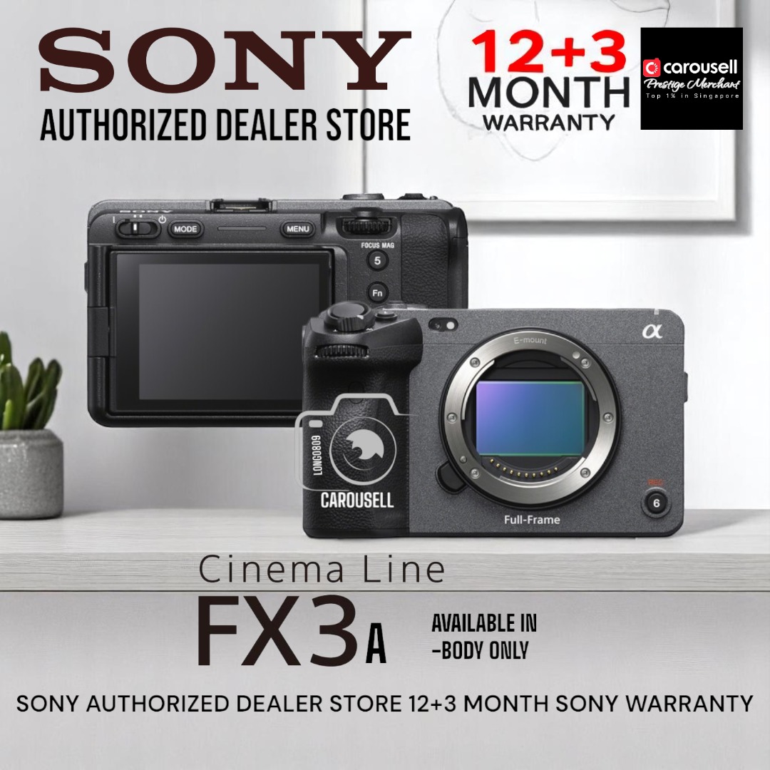 Sony FX3a Full-Frame Cinema Camera / Sony Fx3a / Fx3a / Fx 3a / Fx3 a ...
