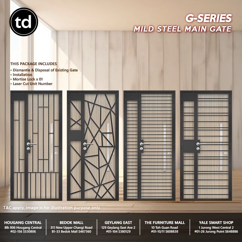 Steel Gate/ Metal Gate/ Mild Steel Gate/ Main Gate/ Gate/ HDB Gate/ HDB ...