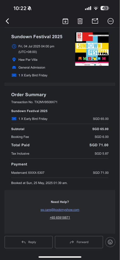 Sundown 2025 event ticket, Tickets & Vouchers, Event Tickets on Carousell