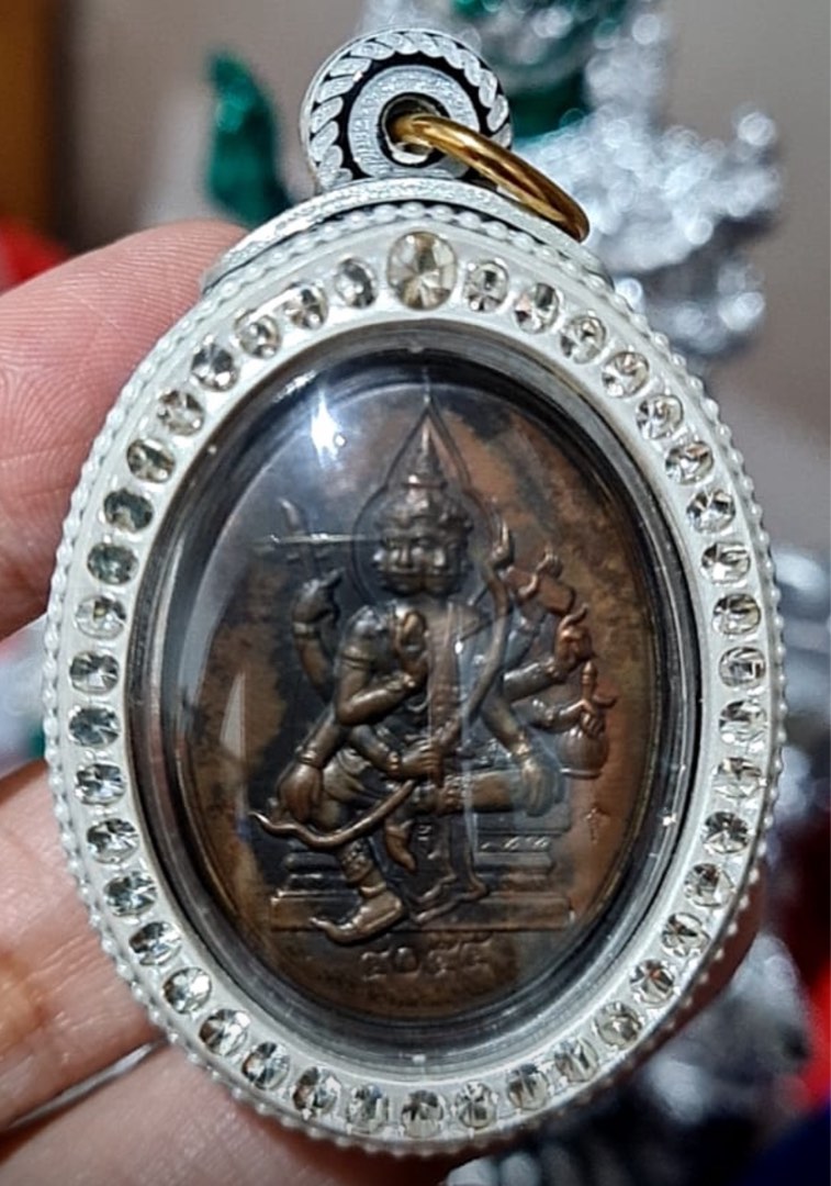 Thai Amulet Phra Phrom Prasit Oval Shaped Back With Full Mass Materials Model Be 2564, Hobbies ...