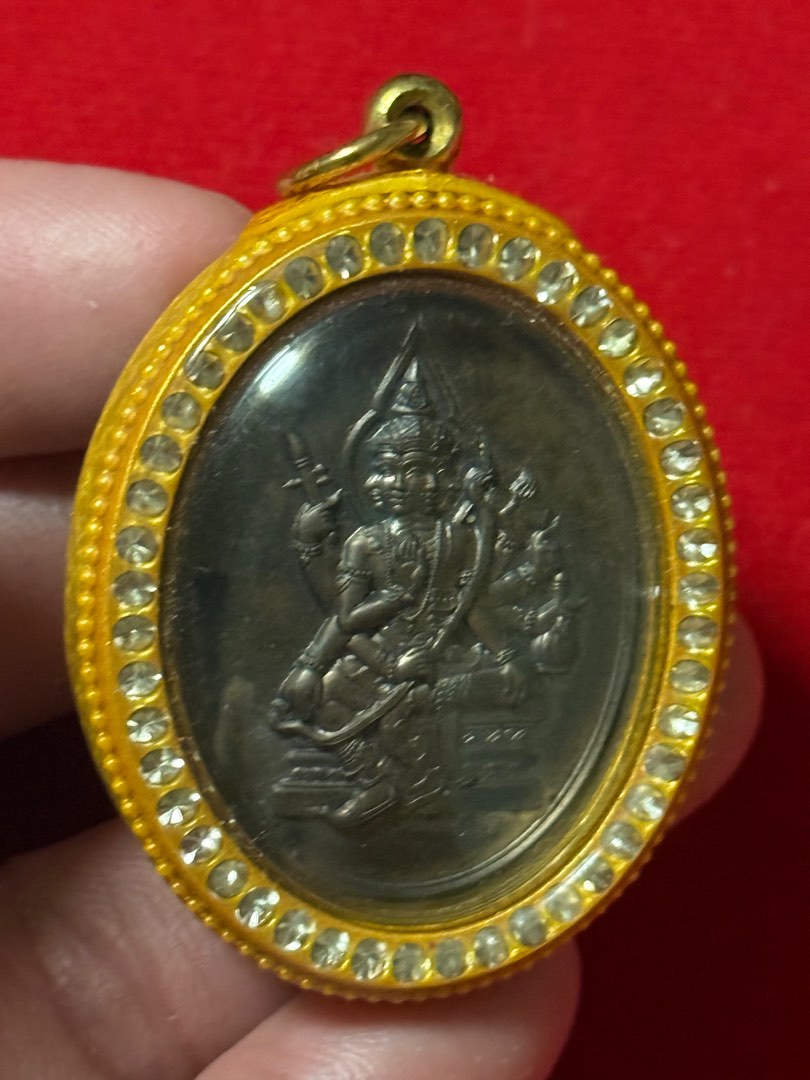 Thai Amulet Phra Phrom Prasit Oval Shaped Back With Small Round Mass Model Be 2564, Hobbies ...