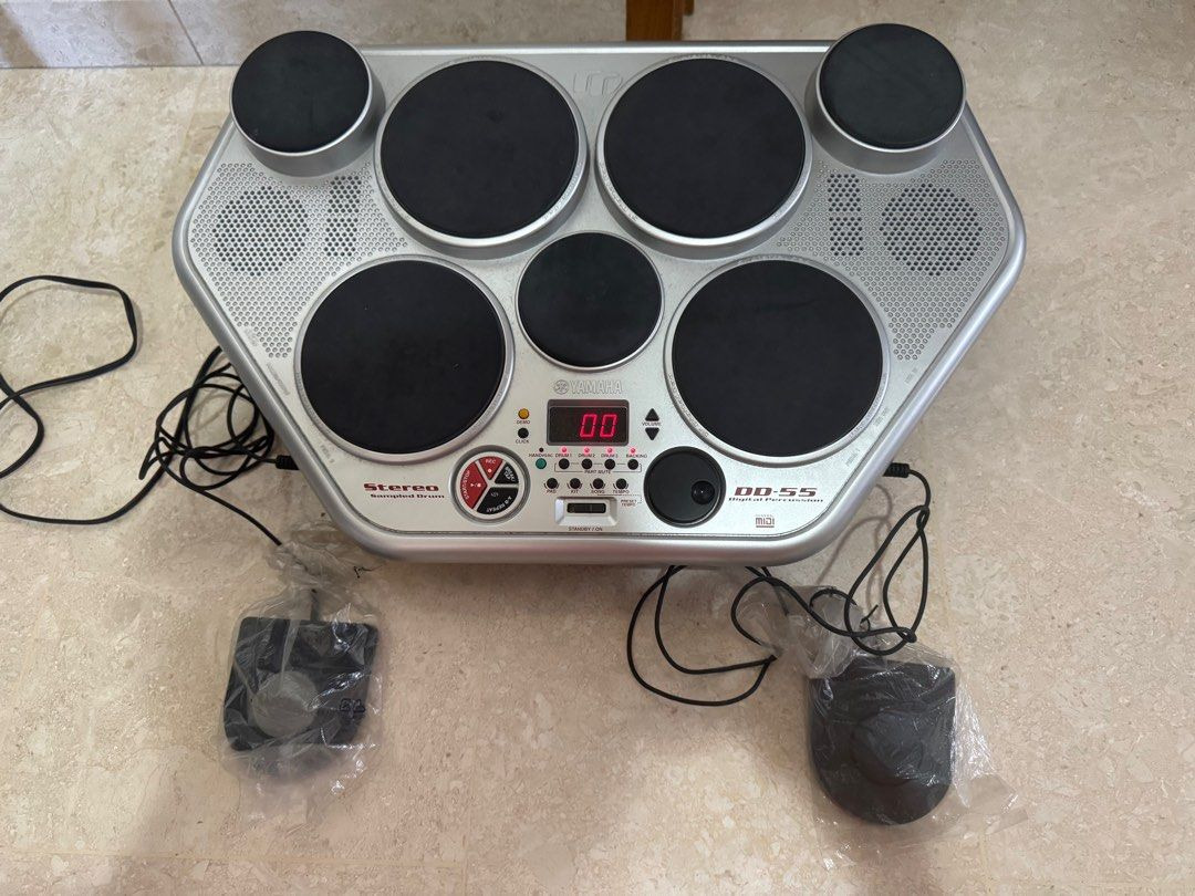 Yamaha DD-55 Digital Percussion 7-pad Electronic Drum Kit MIDI, Hobbies ...