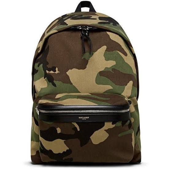 YSL Camo backpack, Men's Fashion, Bags, Backpacks on Carousell