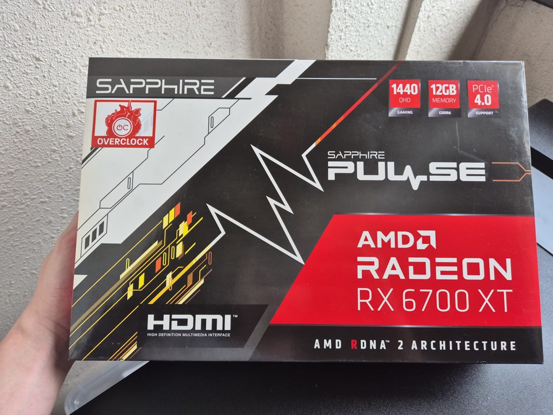 AMD RX 6700 XT Sapphire Pulse Overclock, Computers & Tech, Parts ...