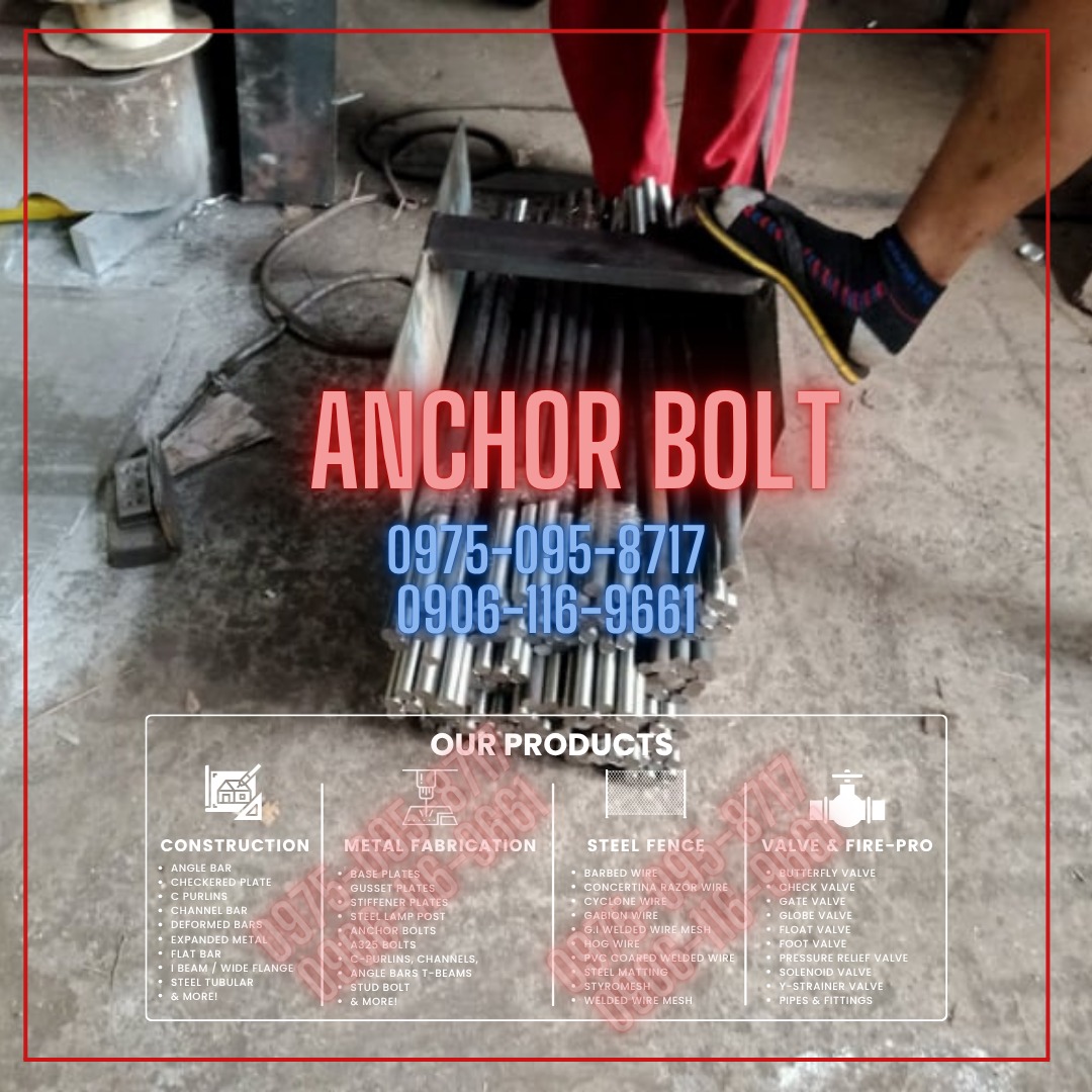 Anchor Bolts and Base Plates / 18"x46"x3/4"thk Base Plates / MS Plate ...