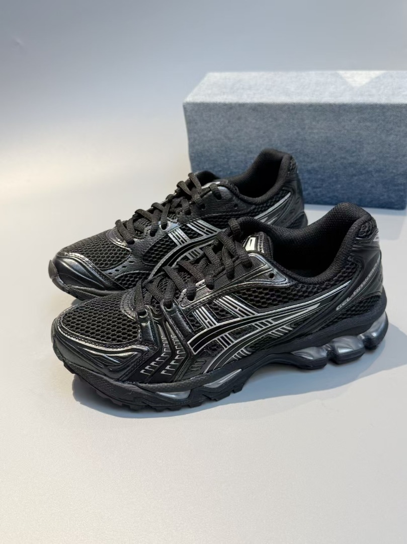 Asics Gel Kayano 14 minimalist sports running shoes unisex black, Men's ...