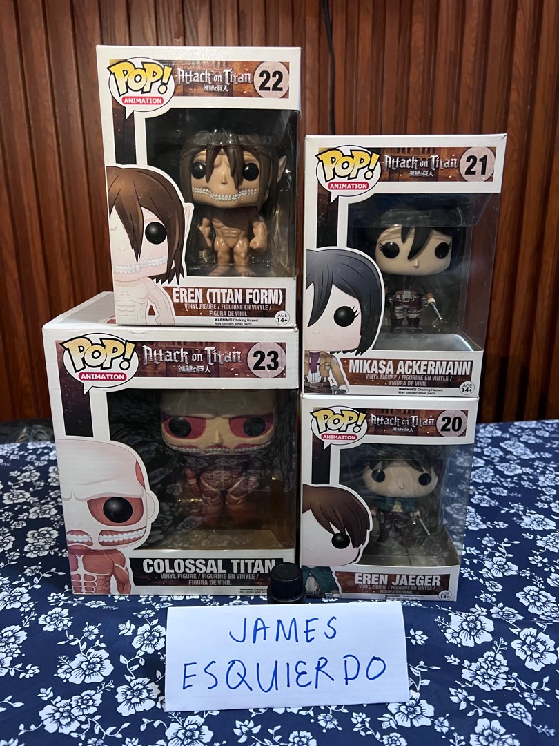 Attack on Titan Set (all Vaulted) Funko Pop (Shingeki no Kyojin ...
