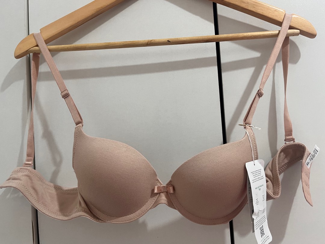 Beige 75A Wired Bra Tencel Korea, Women's Fashion, Undergarments & Loungewear on Carousell