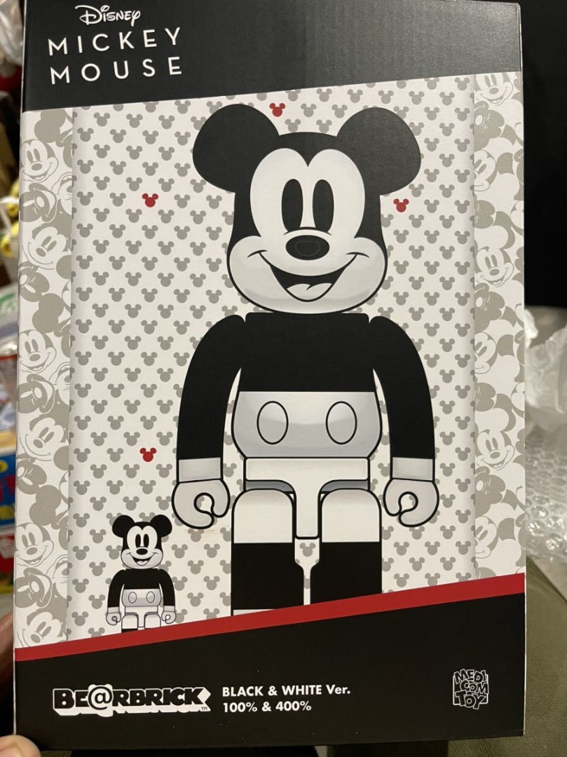 BE@RBRICK MICKEY MOUSE (B&W Ver.) 400% BE@RBRICK Mickey Mouse MEDICOM ...
