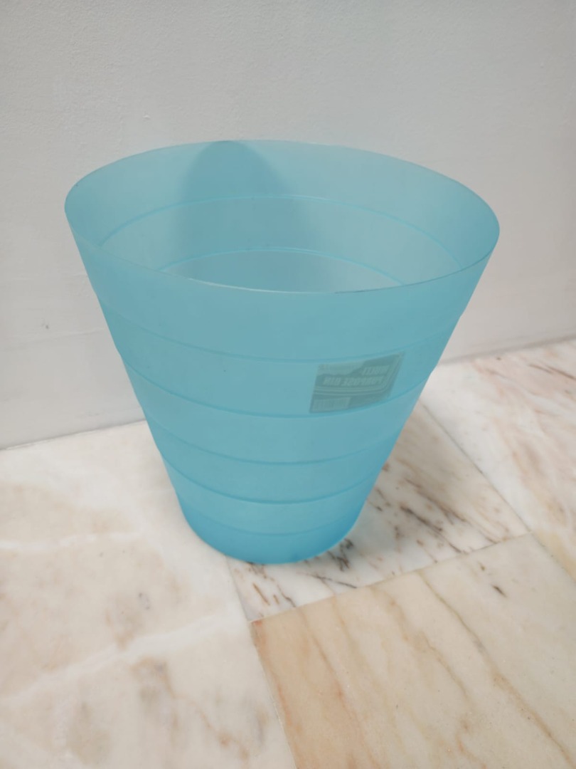 Blue Dustbin 30cm Diameter and 30cm Long For Sale, Furniture & Home ...