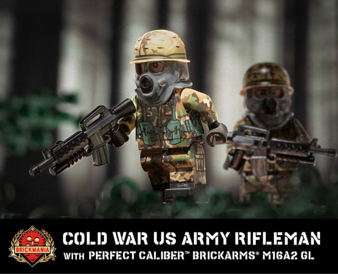 Brickmania Lego Cold War US Army Rifleman custom minifig with Perfect ...