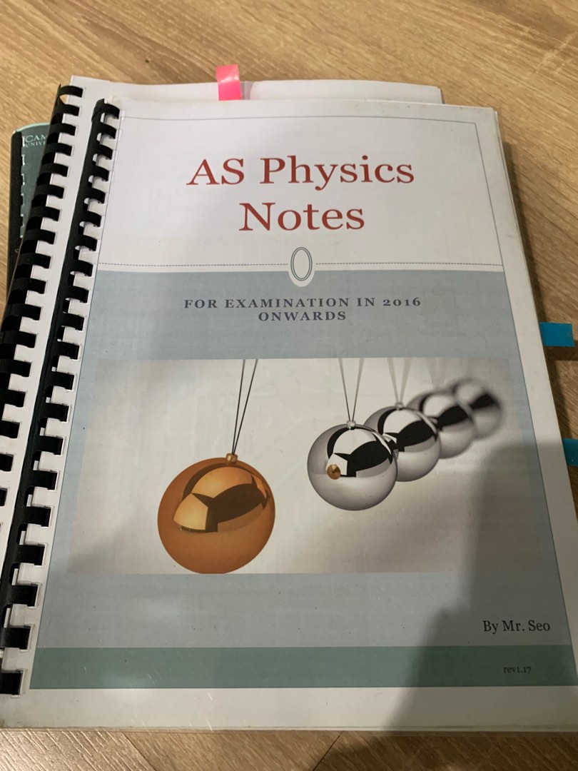 Cambridge AS Levels Physics Notes Photocopied, Hobbies & Toys, Books ...
