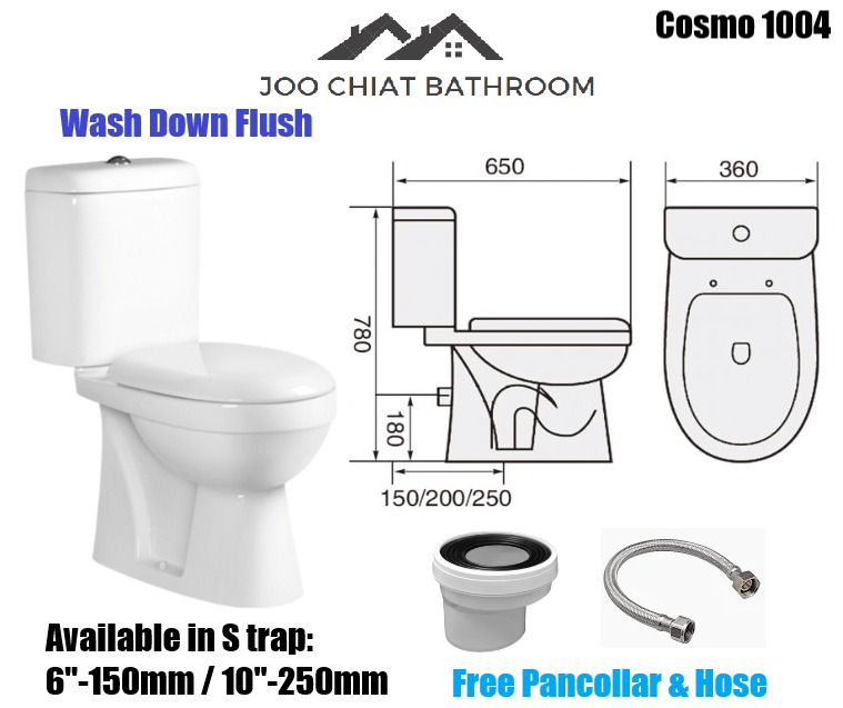 SG60 / CDC / Climate Voucher Accepted Cosmo 1004 Toilet bowl with ...