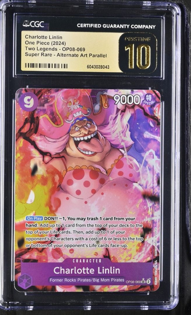 Charlotte Linlin OP08-069 - English One Piece Two Legends Alternate Art - CGC 10 Pristine ...