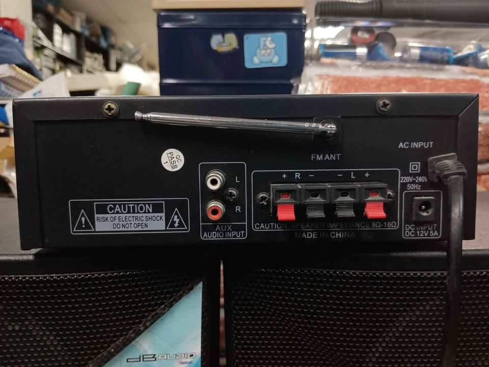 dbaudio SET 502-45 BT Bluetooth Karaoke Speaker Set w/ Amplifier ...