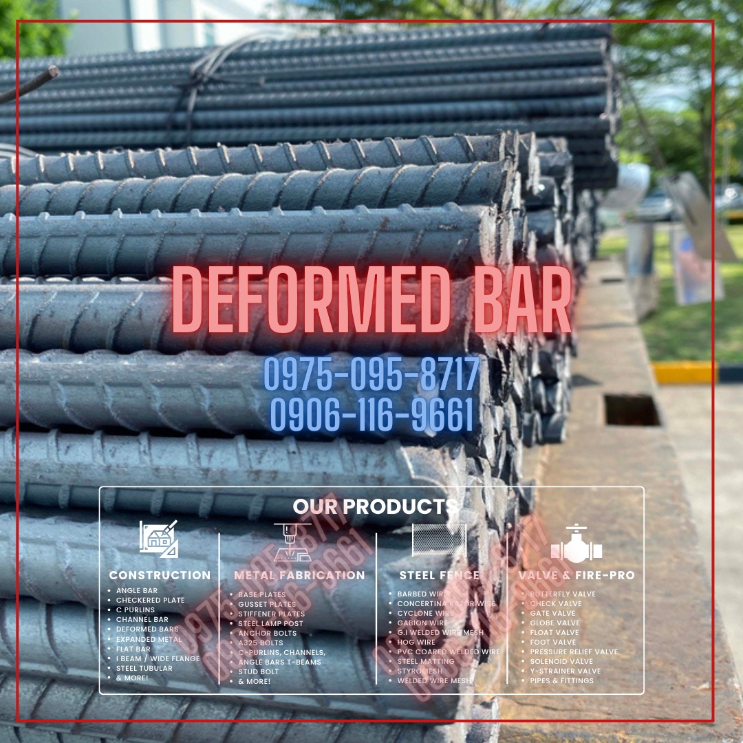 Deformed Bar | Kabilya | Steel Supply Material | Grade 33, Commercial ...