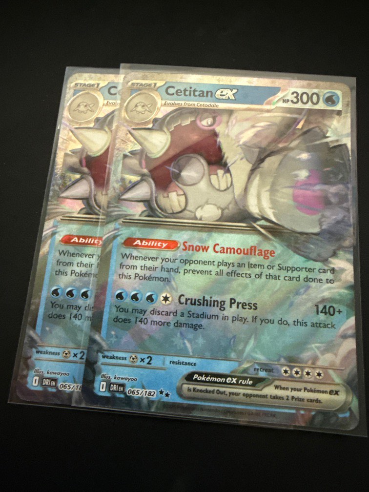 Destined Rivals - Cetitan ex (Pokemon), Hobbies & Toys, Toys & Games on ...