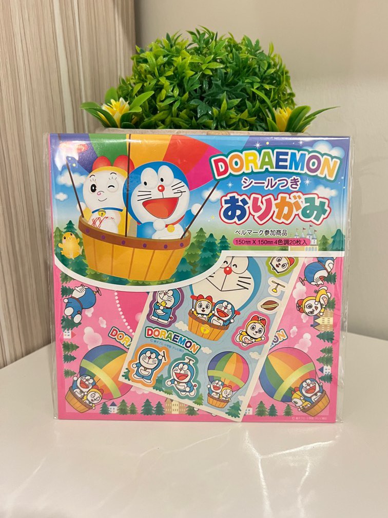 Doraemon Craft Origami Paper + Stickers, Hobbies & Toys, Stationery ...