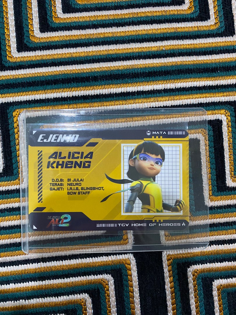 Ejen Ali The Movie 2 Ejen Alicia Card, Hobbies & Toys, Collectibles ...