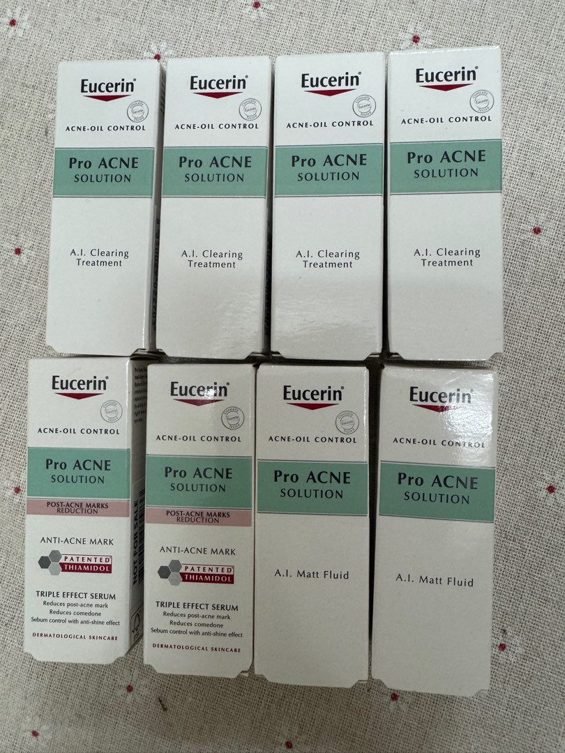 Authentic Eucerin Pro Acne trial set, Beauty & Personal Care, Face ...