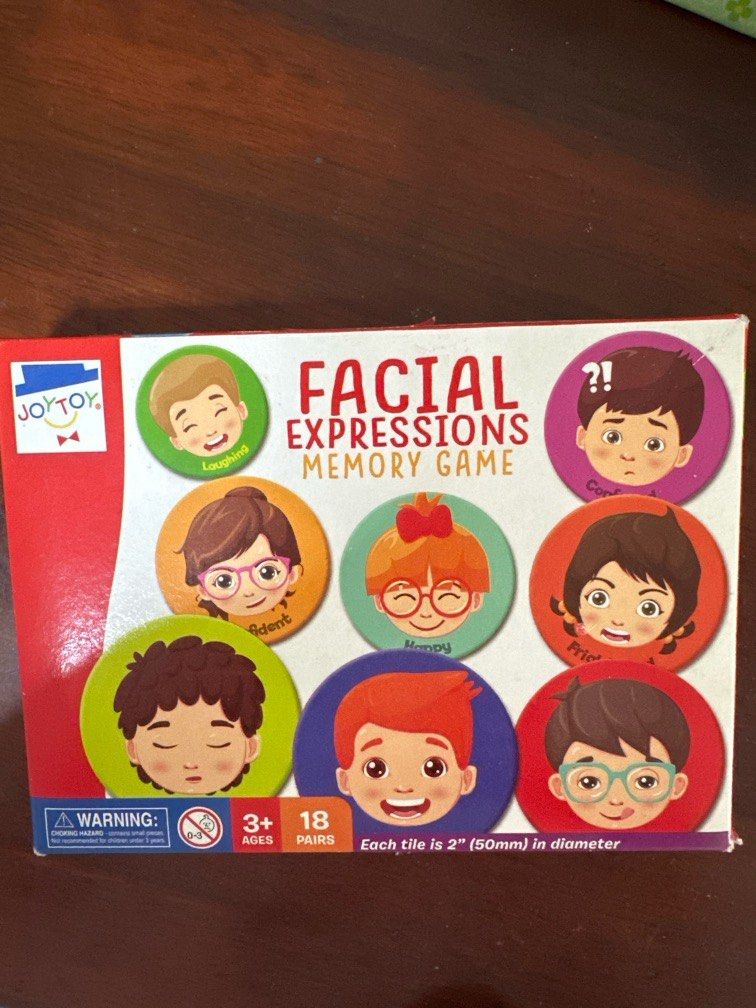 Facial expressions memory game, Hobbies & Toys, Toys & Games on Carousell