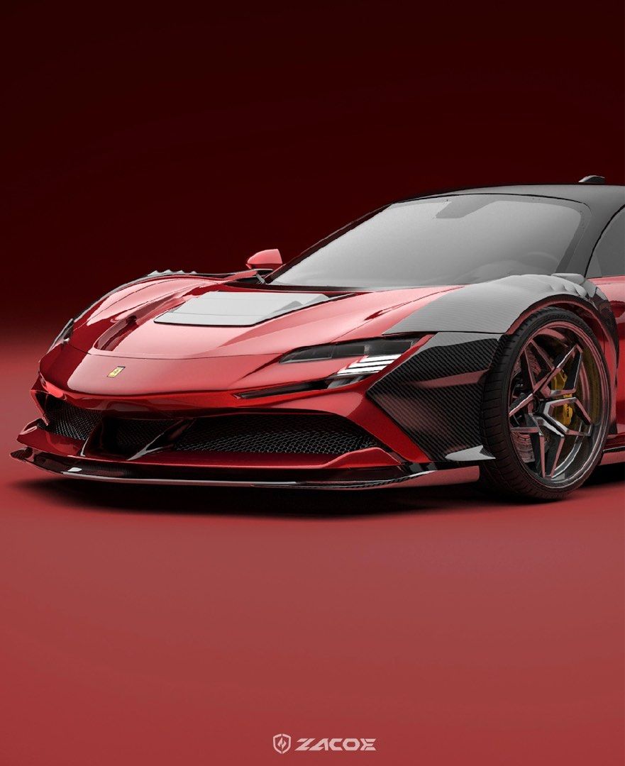 Ferrari SF90 Carbon Wide Body Kit, Car Accessories, Accessories on ...