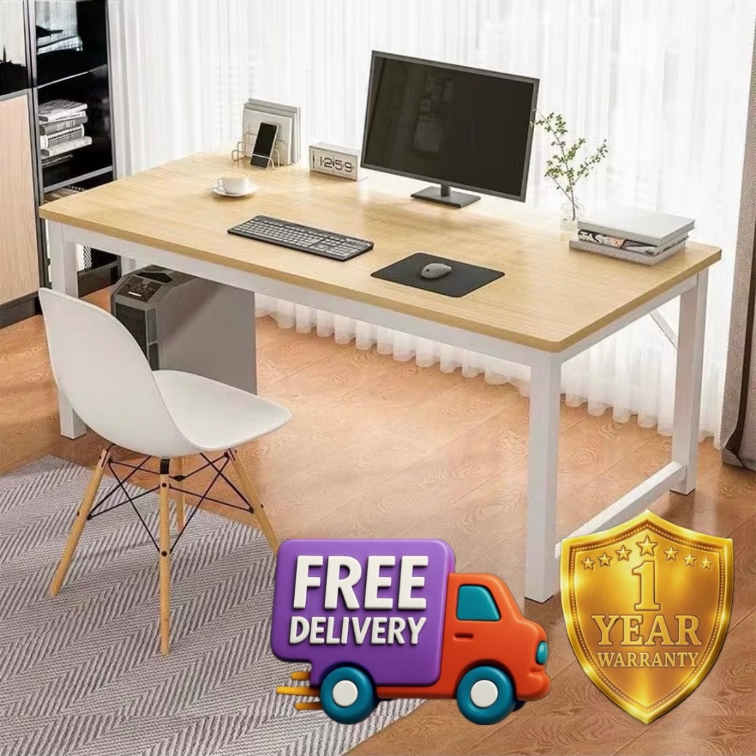 [FREE DELIVERY] Minimalist Study Table | Wood Core Office Desk ...
