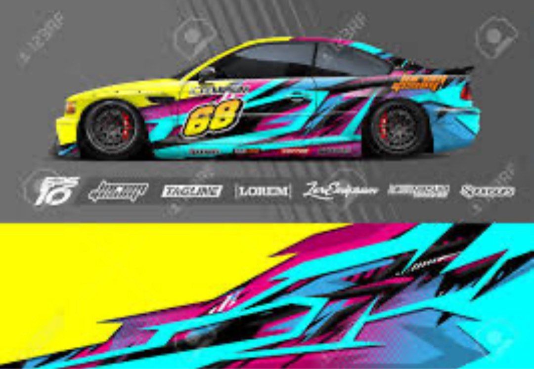 Full Car Decal Wrap, Logos, Racing Livery, Vehicle Wrap & Vinyl Sticker ...
