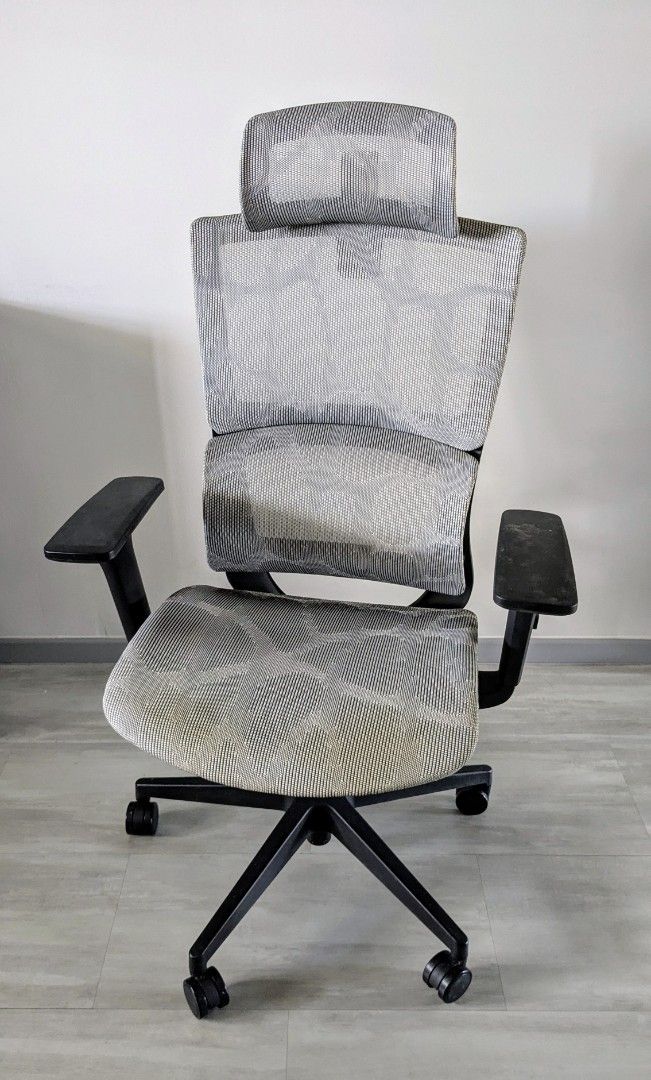Gaming Office Arm Chair with Head and Arm Rest on Carousell