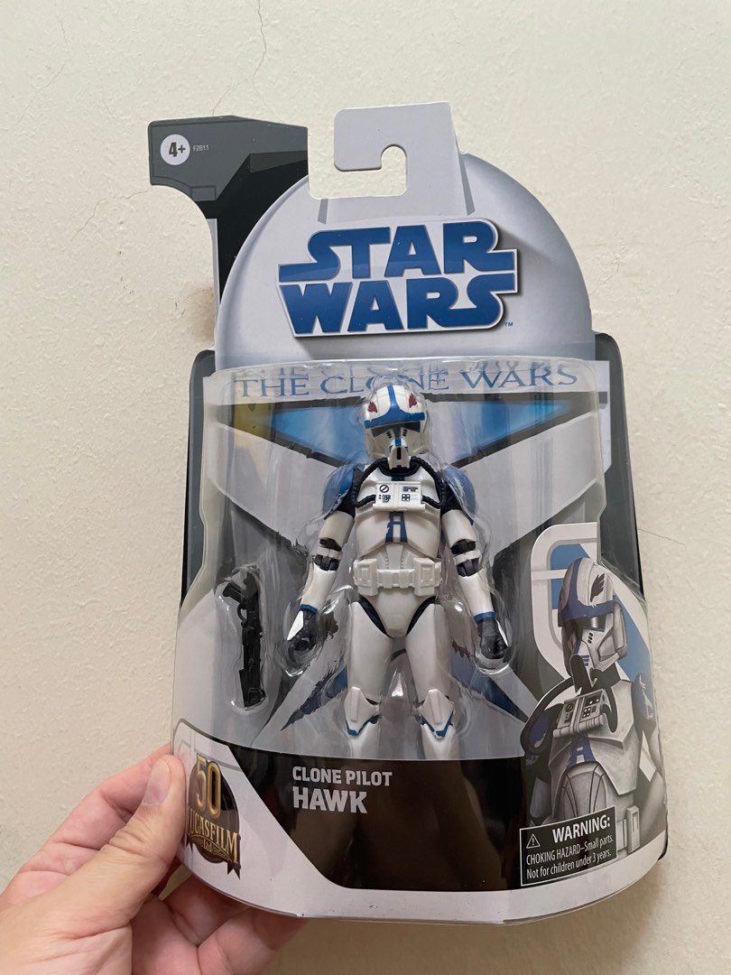 Hasbro Star Wars The Black Series Star Wars The Clone Wars Clone Pilot Hawk, Hobbies & Toys ...