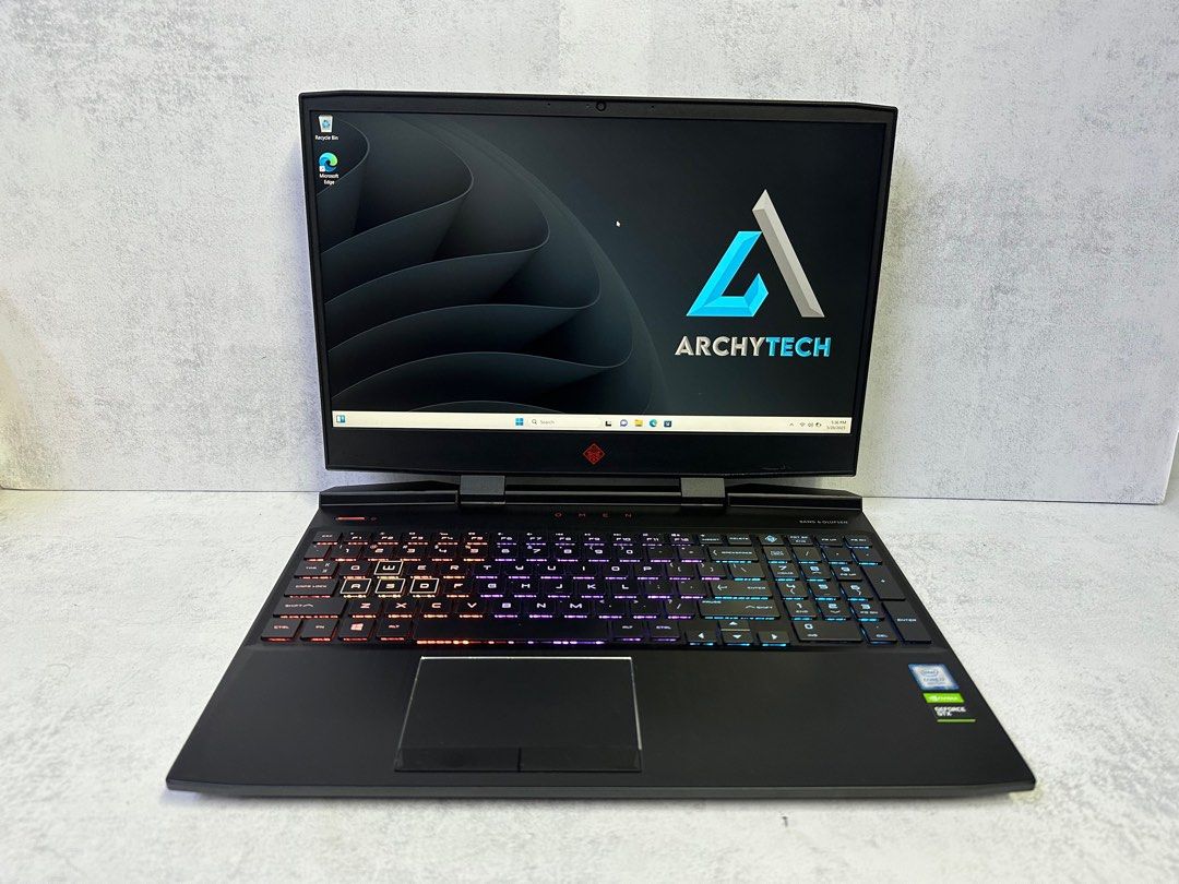 HP Omen 15 Laptop i7 9th Gen 16GB RAM 512GB SSD 15.6 Inch NVIDIA GTX ...