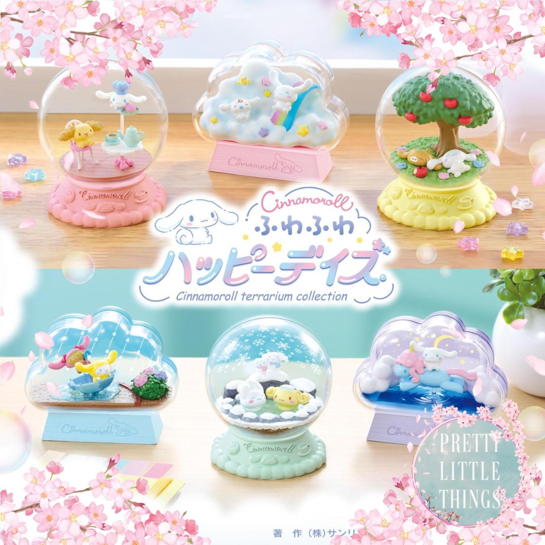 [INSTOCK] RE-MENT JAPAN CINNAMOROLL TERRARIUM FLUFFY HAPPY DAYS ...