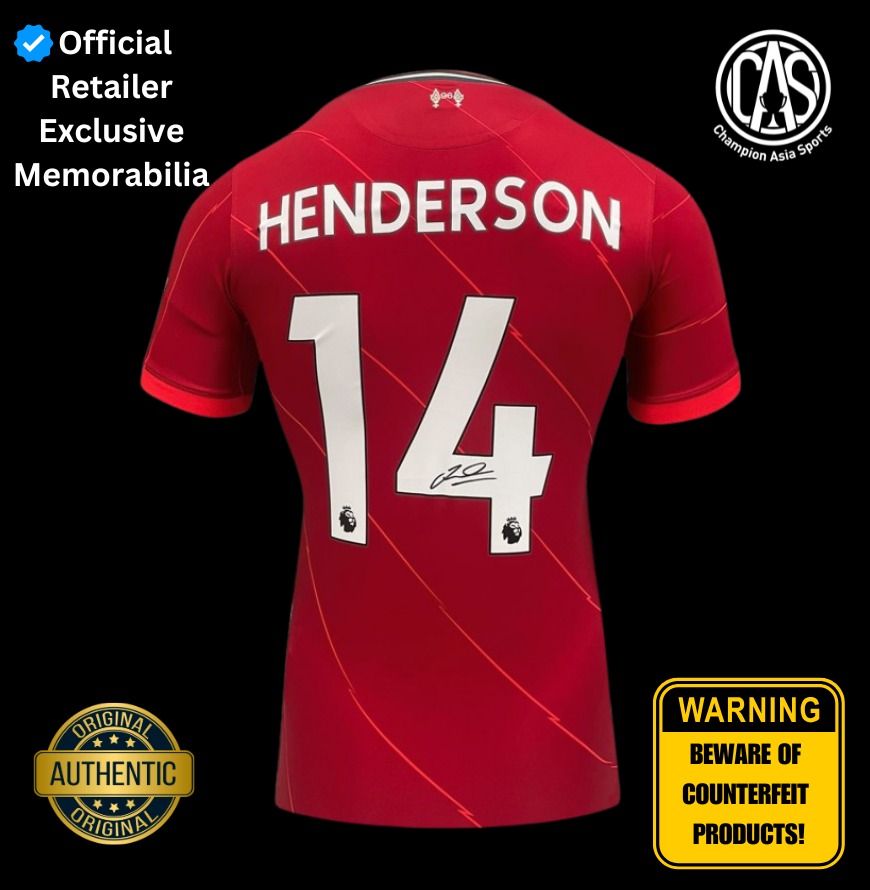 Jordan Henderson Signed Liverpool 2021-22 Football Shirt, Hobbies ...