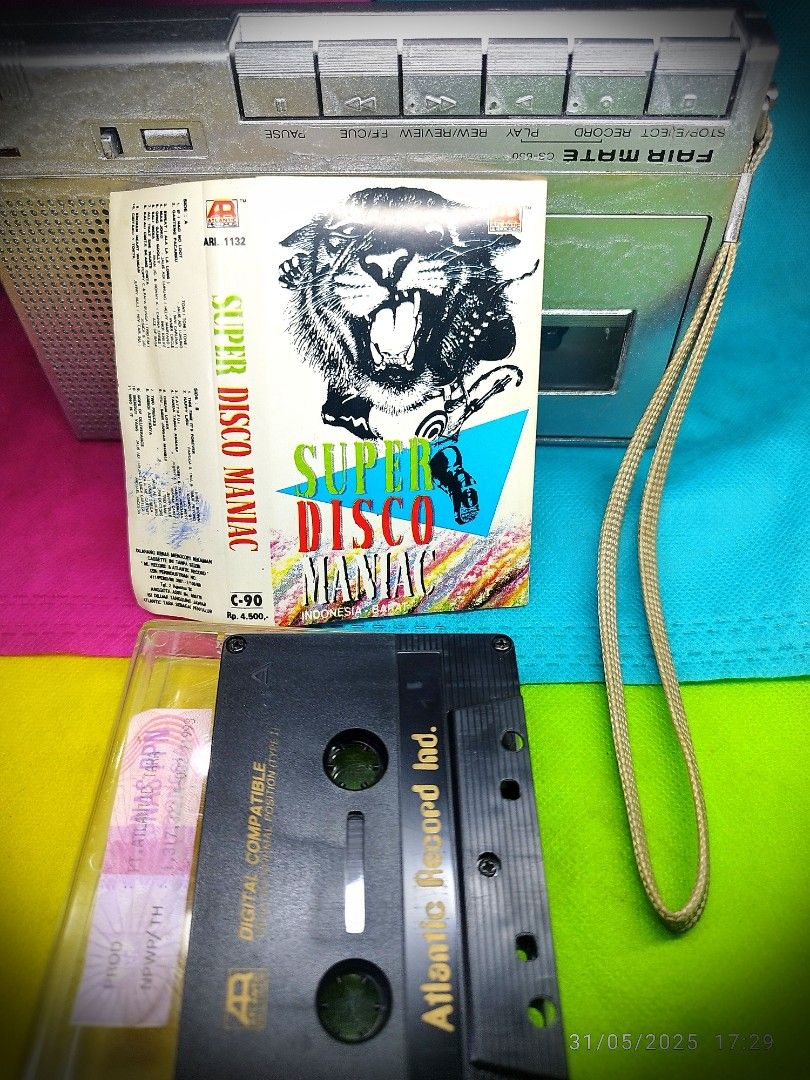 Kaset pita ori SUPER DISCO MANIAC 1980 Atlantic Records, Musik & Media ...