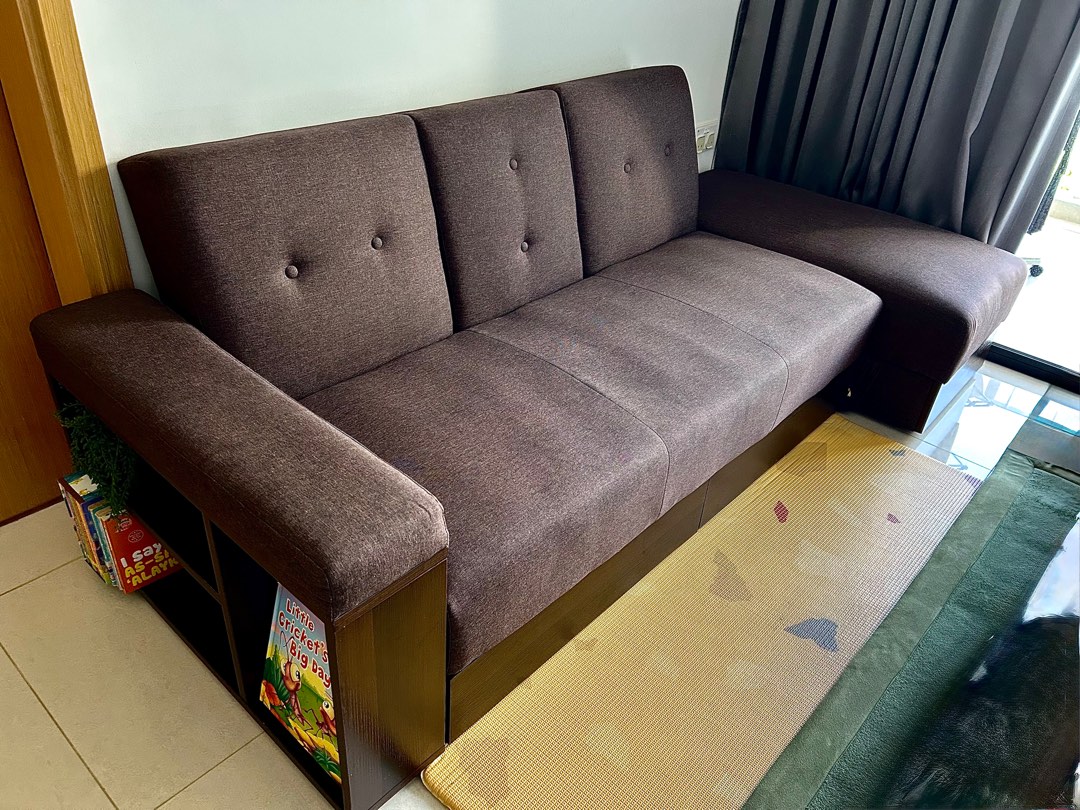 Massimo multifunctional sofa bed with storage, Furniture & Home Living ...