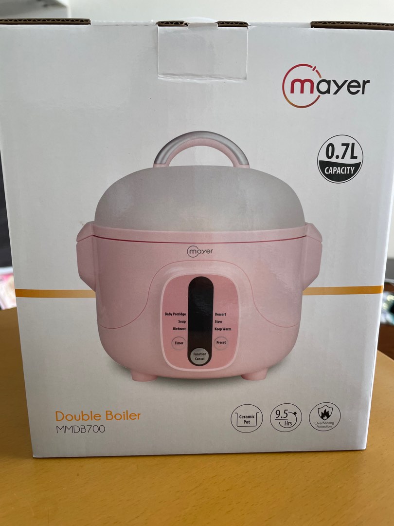 MAYER 0.7L MMDB700 double boiler Mini rice cooker, TV & Home Appliances ...