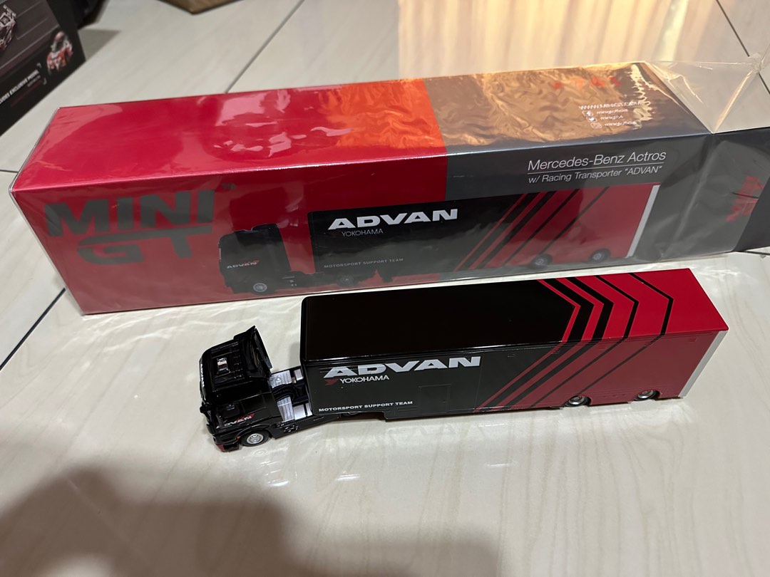 Mini gt advan actros transport, Hobbies & Toys, Toys & Games on Carousell