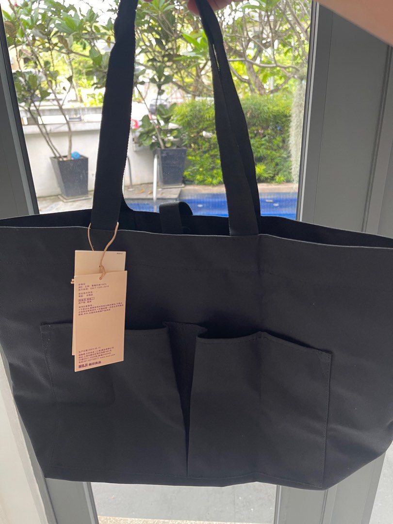 Muji original canvas tote bag, Women's Fashion, Bags & Wallets, Shoulder Bags on Carousell