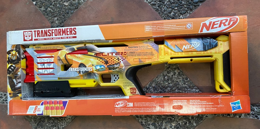 Nerf Gun Transformers Bumblebee, Hobbies & Toys, Toys & Games on Carousell