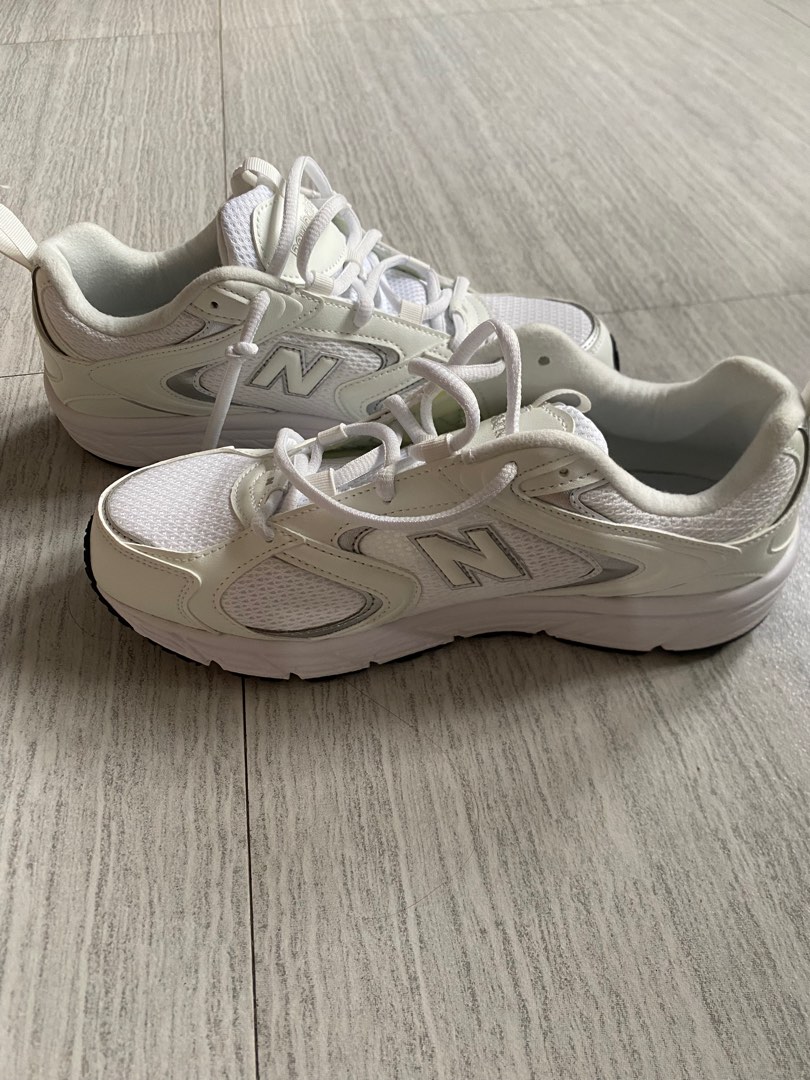 New Balance 408 White, Men's Fashion, Footwear, Sneakers on Carousell