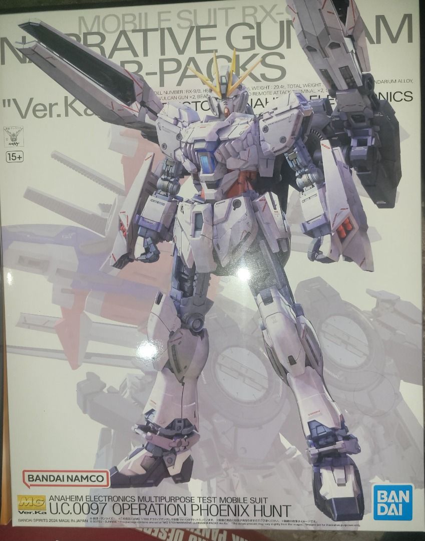 P-Bandai MG Narrative Gundam B-Packs ver Katoki, Hobbies & Toys, Toys ...
