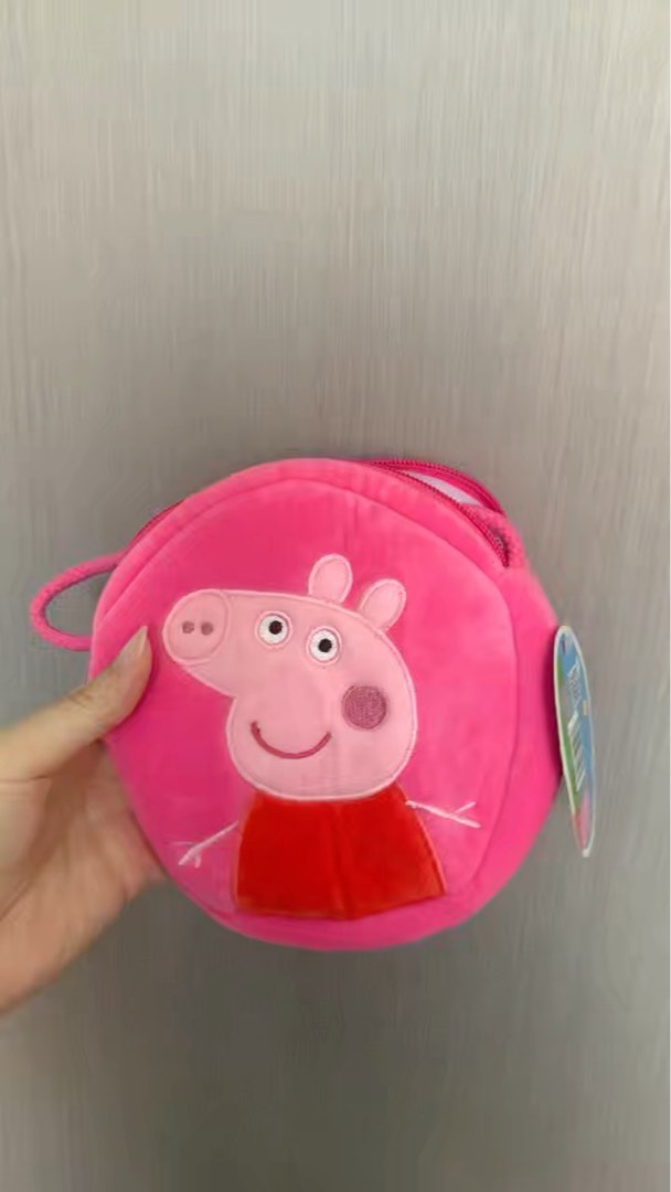Peppa Pig Pink Round Sling Bag, Babies & Kids, Going Out, Carriers ...