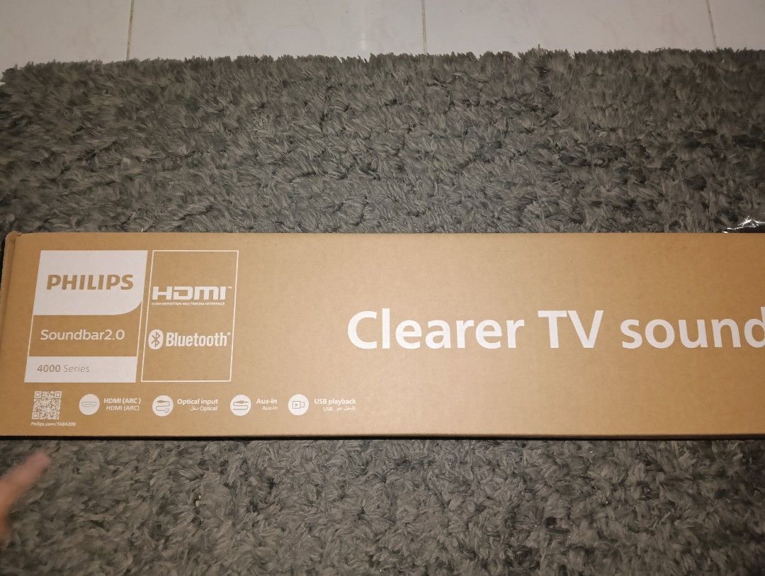 Philips Soundbar 2.0 tab4208, Audio, Soundbars, Speakers & Amplifiers ...
