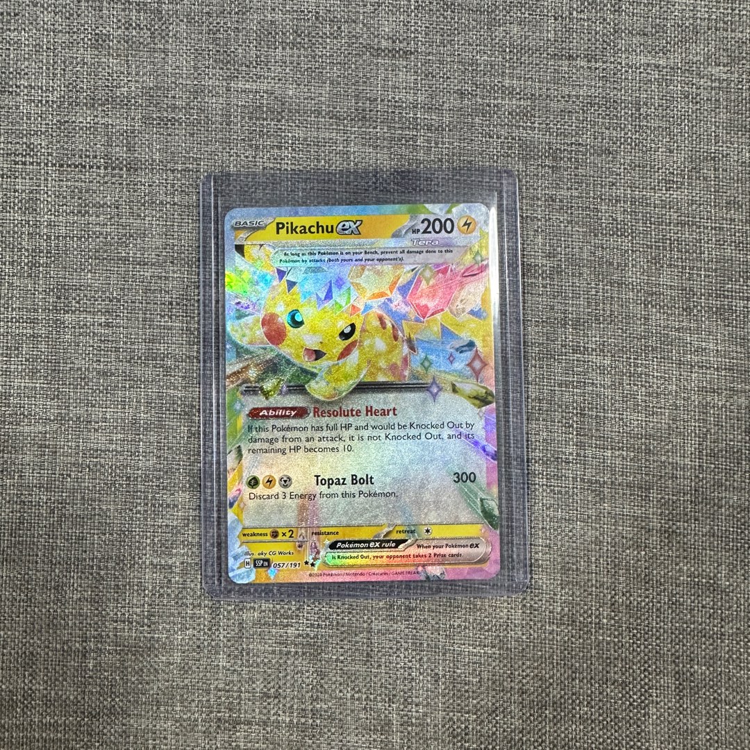 Pikachu EX surging sparks 057/191, Hobbies & Toys, Toys & Games on ...