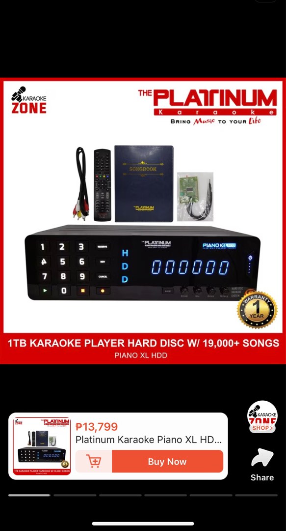 Platinum Karaoke Set, Audio, Soundbars, Speakers & Amplifiers on Carousell