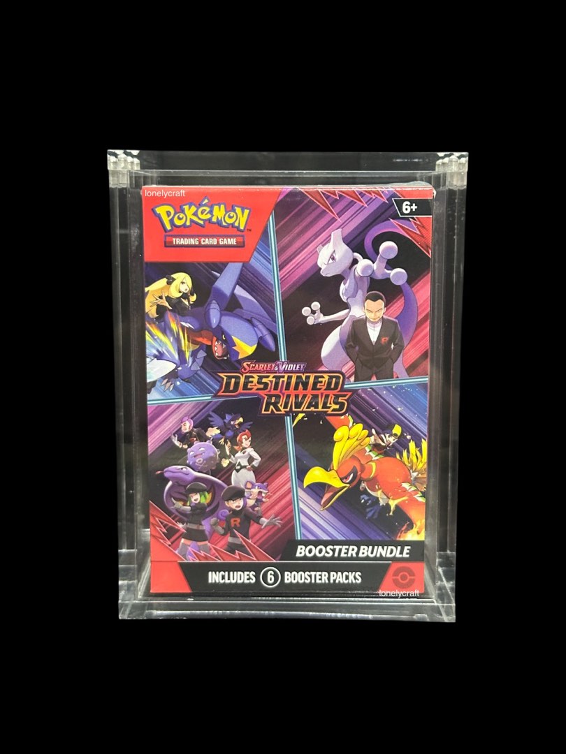 Pokemon Destined Rivals Booster Bundle Acrylic Case, Hobbies & Toys ...